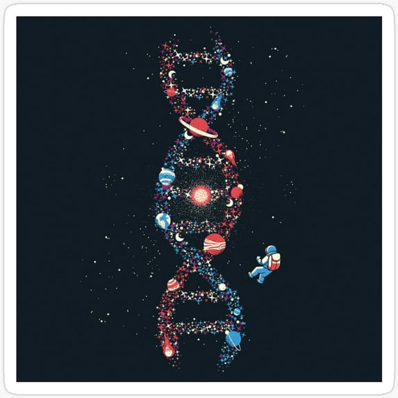 DOPASTICKER Dna Astronaut Galaxy We Aretardust Perfect Gift Everyone ...