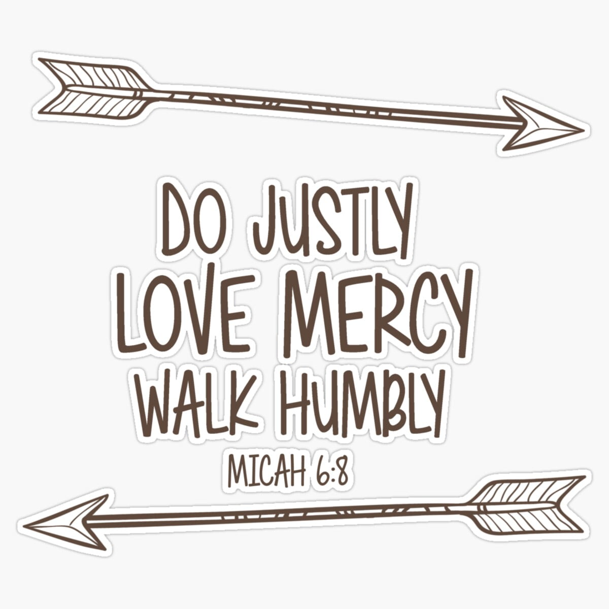 DOPASTICKER Do Justly Love Mercy Walk Humbly Sticker, Phone Sticker Car ...