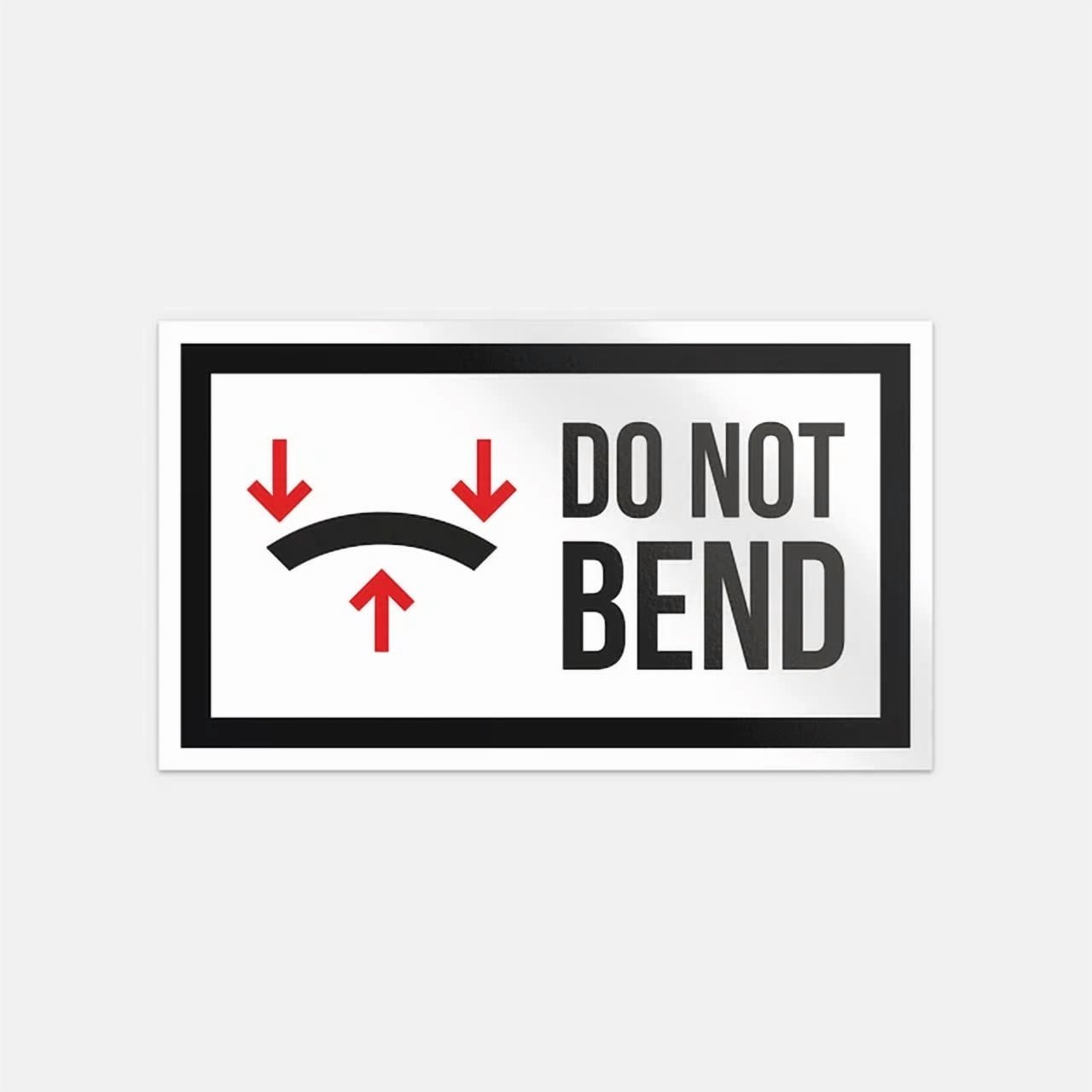 DOPASTICKER Do Not Bend Sticker Decal Phone Decal Water Bottle Stickers ...