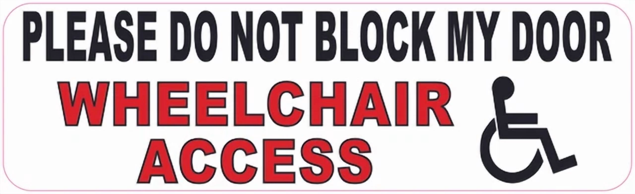 DOPASTICKER Do Not Block Wheelchair Access Sticker Phone Sticker, Latop ...