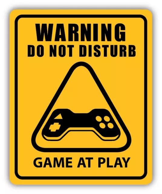 DOPASTICKER Do Not Disturb Game At Play Warning Sticker Decal Phone ...