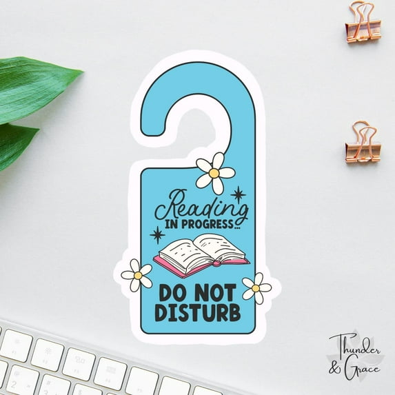 DOPASTICKER Do Not Disturb Reading Booktrovert Sticker Phone Sticker ...
