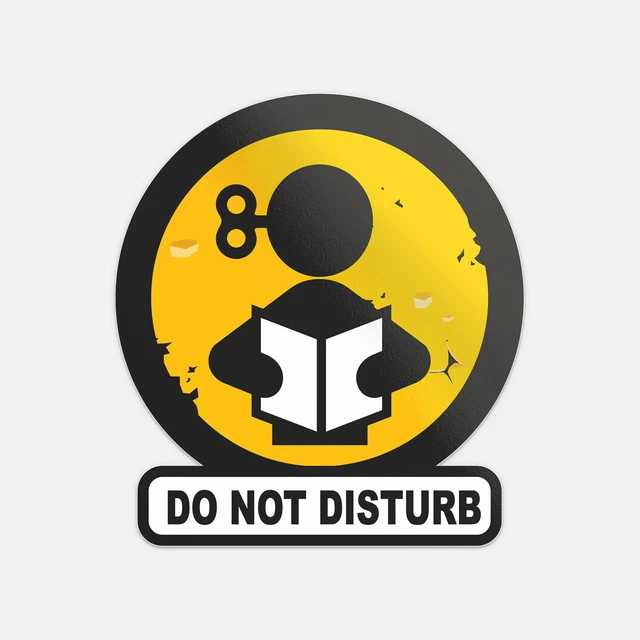 DOPASTICKER Do Not Disturb Sign Sticker Decal Phone Decal Water Bottle ...