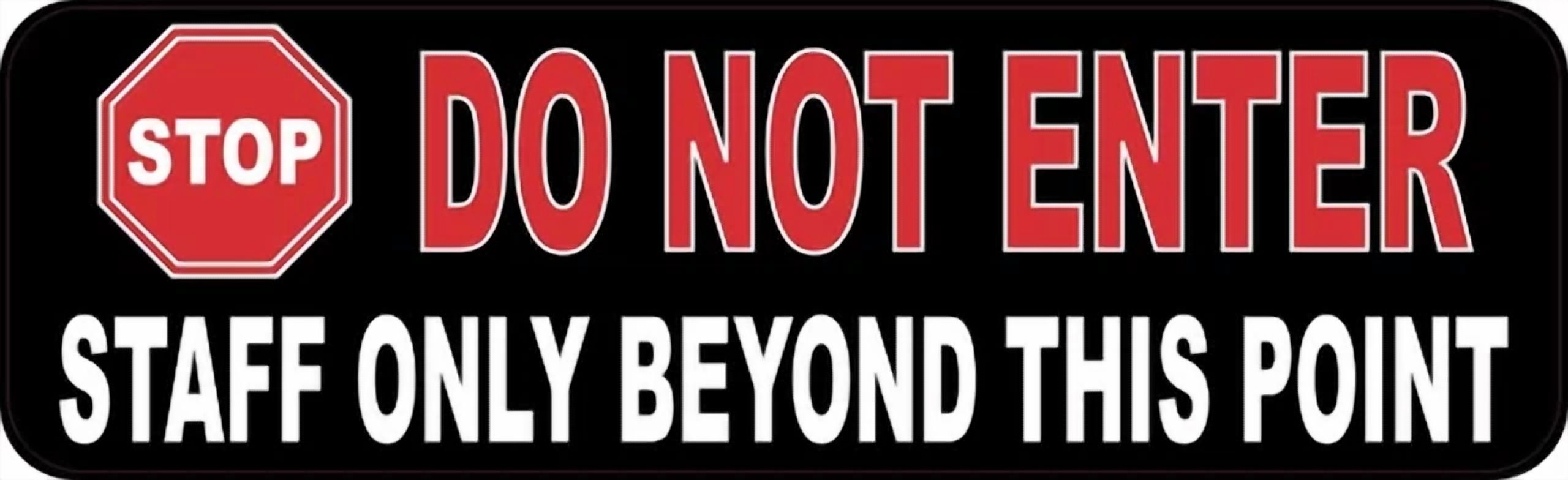 DOPASTICKER Do Not Enter Staff Only Sticker Phone Sticker, Latop ...