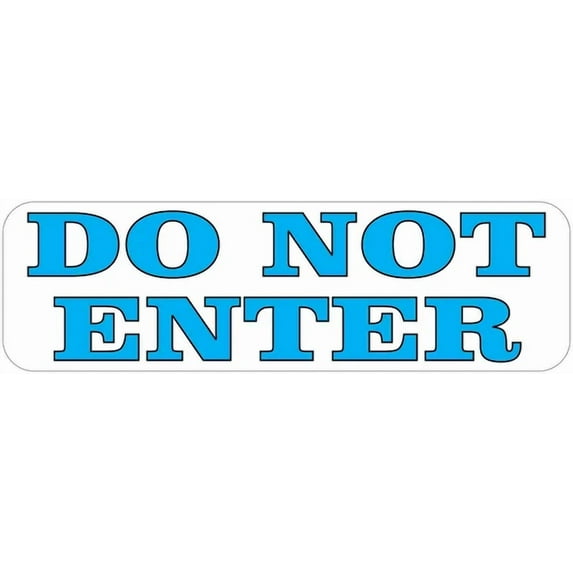 DOPASTICKER Do Not Enter Sticker Business Sticker Phone Sticker, Latop ...