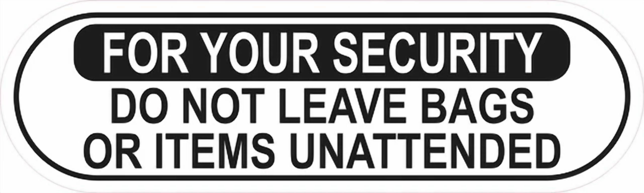DOPASTICKER Do Not Leave Items Unattended Sticker Phone Sticker, Latop ...