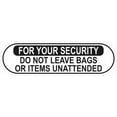 DOPASTICKER Do Not Leave Items Unattended Sticker Phone Sticker, Latop ...