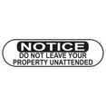 DOPASTICKER Do Not Leave Property Unattended Sticker Phone Sticker ...