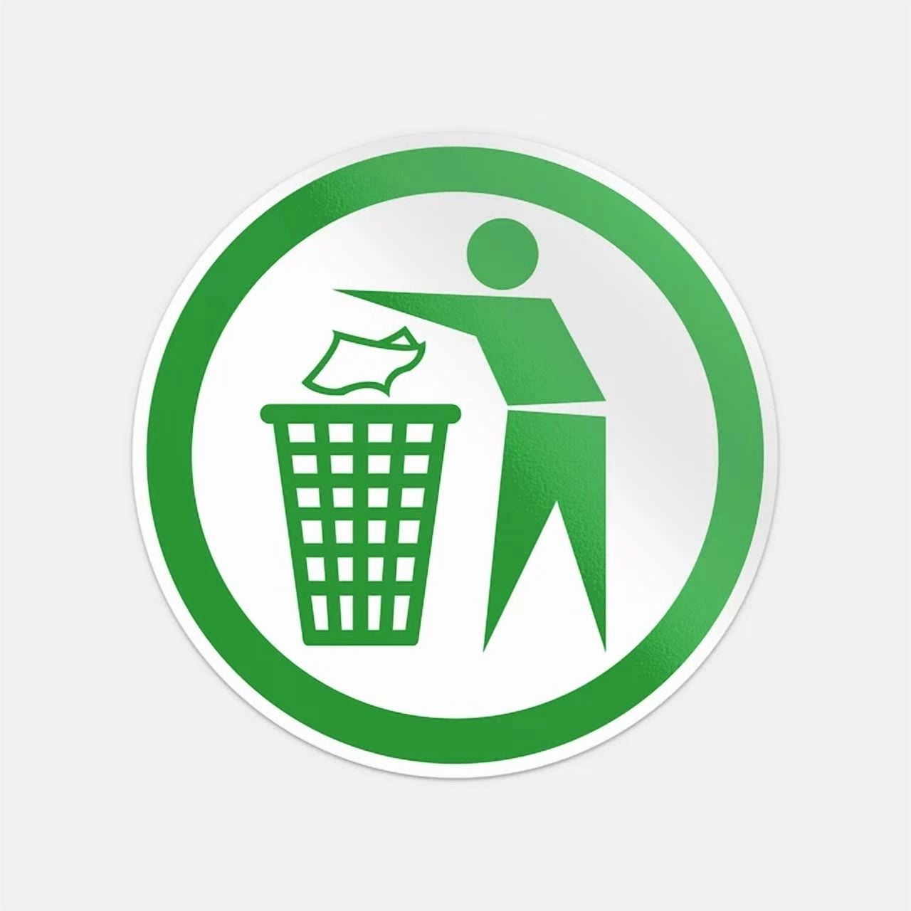 DOPASTICKER Do Not Litter Green Sticker Decal Phone Decal Water Bottle ...
