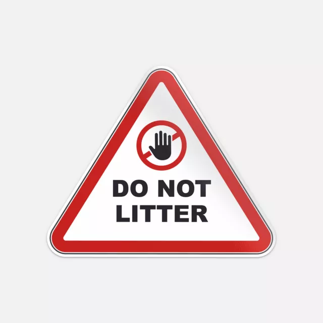 DOPASTICKER Do Not Litter Sticker Decal Phone Decal Water Bottle ...