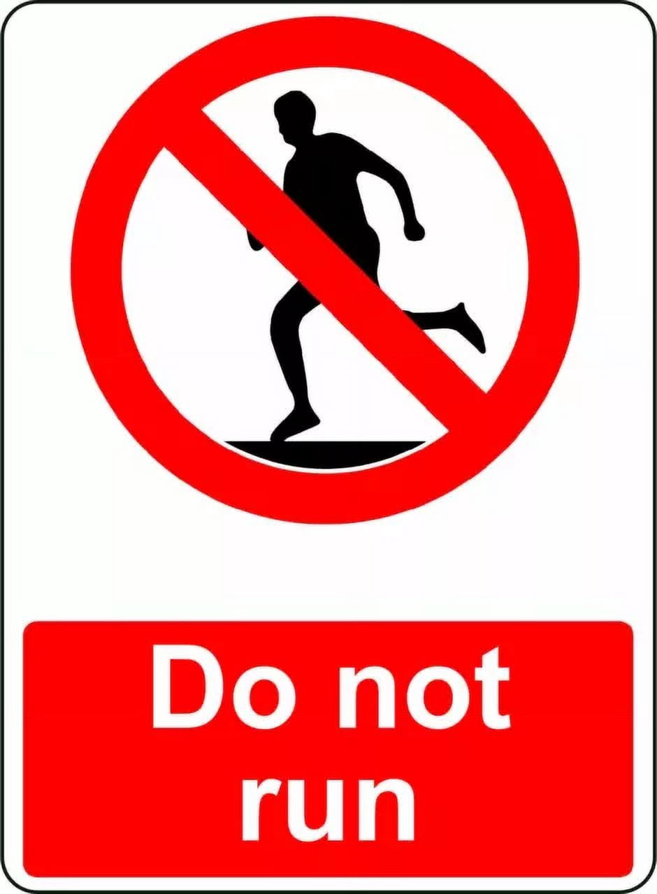 DOPASTICKER Do Not Run Osha Decal Safety Sign Usa Made Decorative ...
