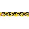 DOPASTICKER Do Not Touch Sticker Business Sticker Caution Glass Sticker ...
