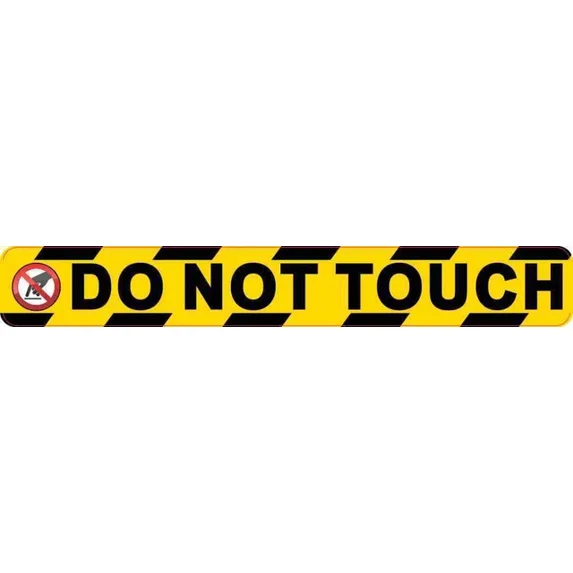 DOPASTICKER Do Not Touch Sticker Business Sticker Caution Glass Sticker ...