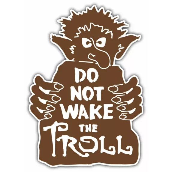 DOPASTICKER Do Not Wake The Troll Car Sticker Decal Phone Decal Water ...
