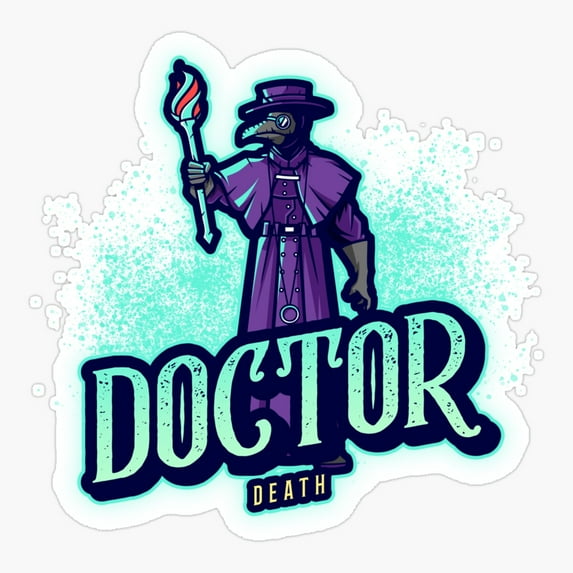 DOPASTICKER Doctor Death - Plague Doctor Sticker, Phone Sticker Car ...