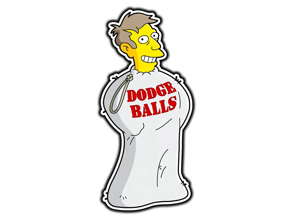 DOPASTICKER Dodgeball Skinner Sticker Decal Phone Decal Water Bottle ...