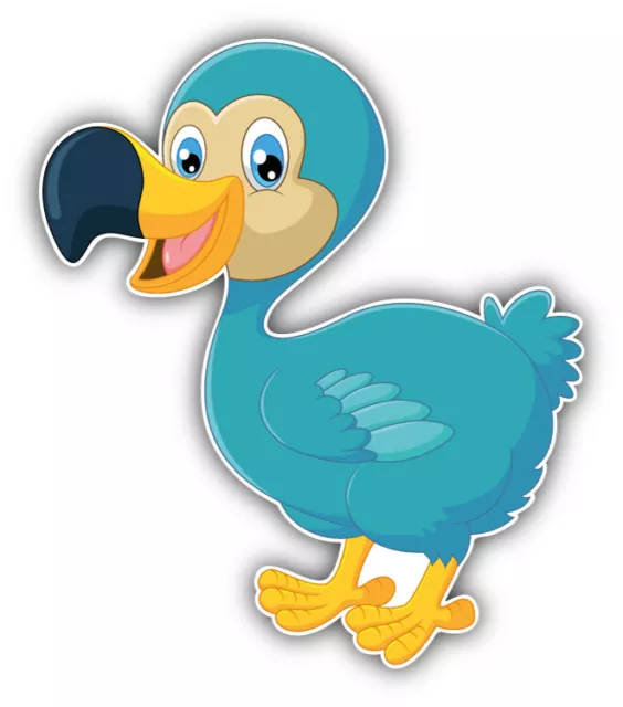DOPASTICKER Dodo Bird Cartoon Sticker Decal Phone Decal Water Bottle ...