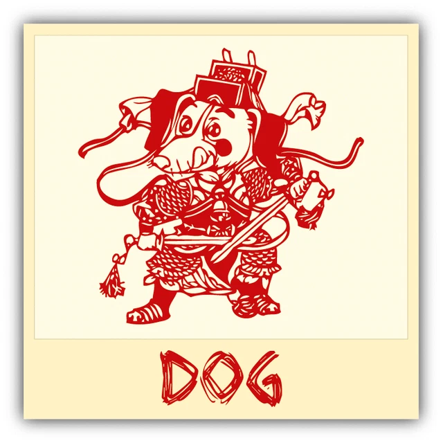 DOPASTICKER Dog Chinese Zodiac Sheng Xiao Cartoon Sticker Decal Phone ...