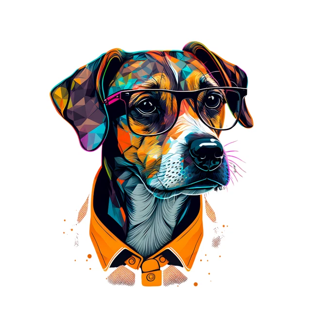 DOPASTICKER Dog Glasses Sticker Street Art Urban Edgy Hip Hop Grunge ...