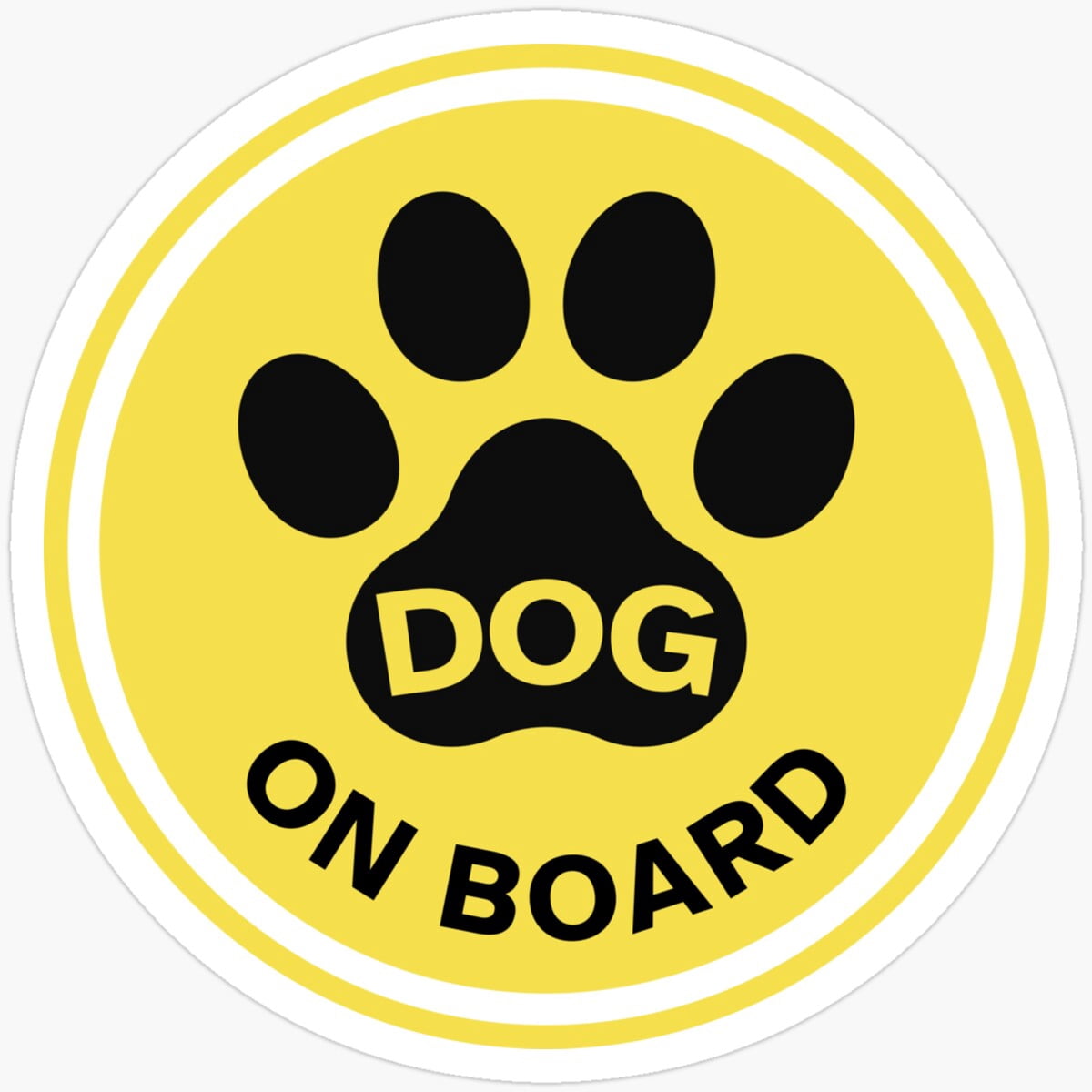 DOPASTICKER Dog On Board Sticker, Waterproof Decal For Pet Lovers Phone ...