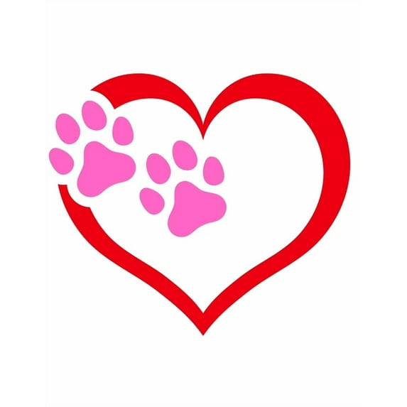 DOPASTICKER Dog Paw Car Sticker Dog Sticker Phone Sticker, Latop ...