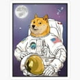 DOPASTICKER Dogecoin To The Moon Poster Sticker Waterproof Sticker For ...