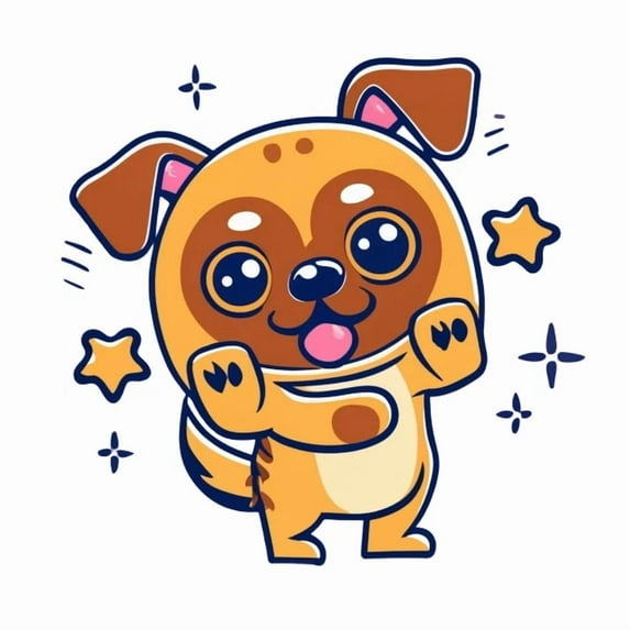 DOPASTICKER Dogs Car Sticker Dogs Sticker Phone Sticker, Latop Sticker ...