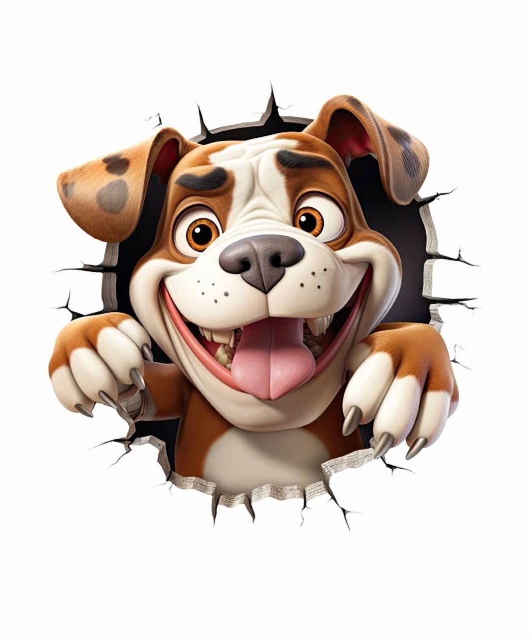 DOPASTICKER Dogs Car Sticker Dogs Sticker Phone Sticker, Latop Sticker ...