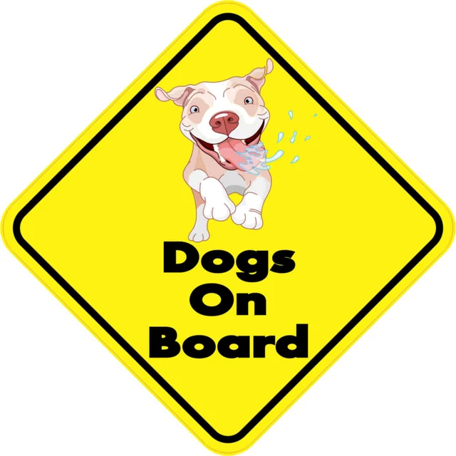 DOPASTICKER Dogs On Board Sticker Phone Sticker, Latop Sticker, Lover ...