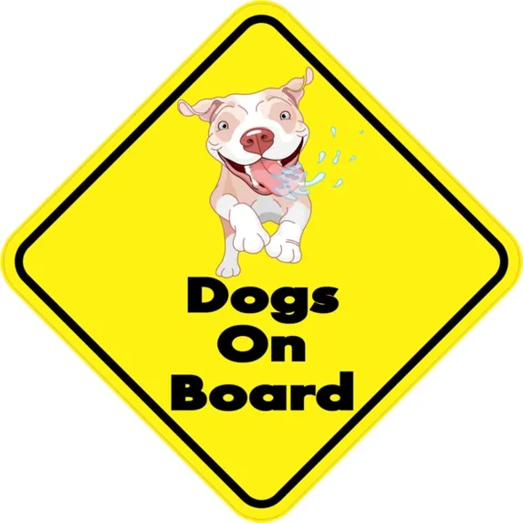 DOPASTICKER Dogs On Board Sticker Phone Sticker, Latop Sticker, Lover ...
