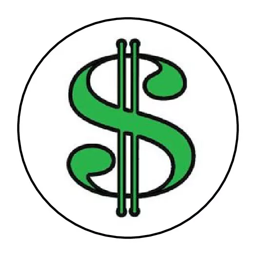 DOPASTICKER Dollar Sign, Money Stickers Cash Gift You - Decorate ...
