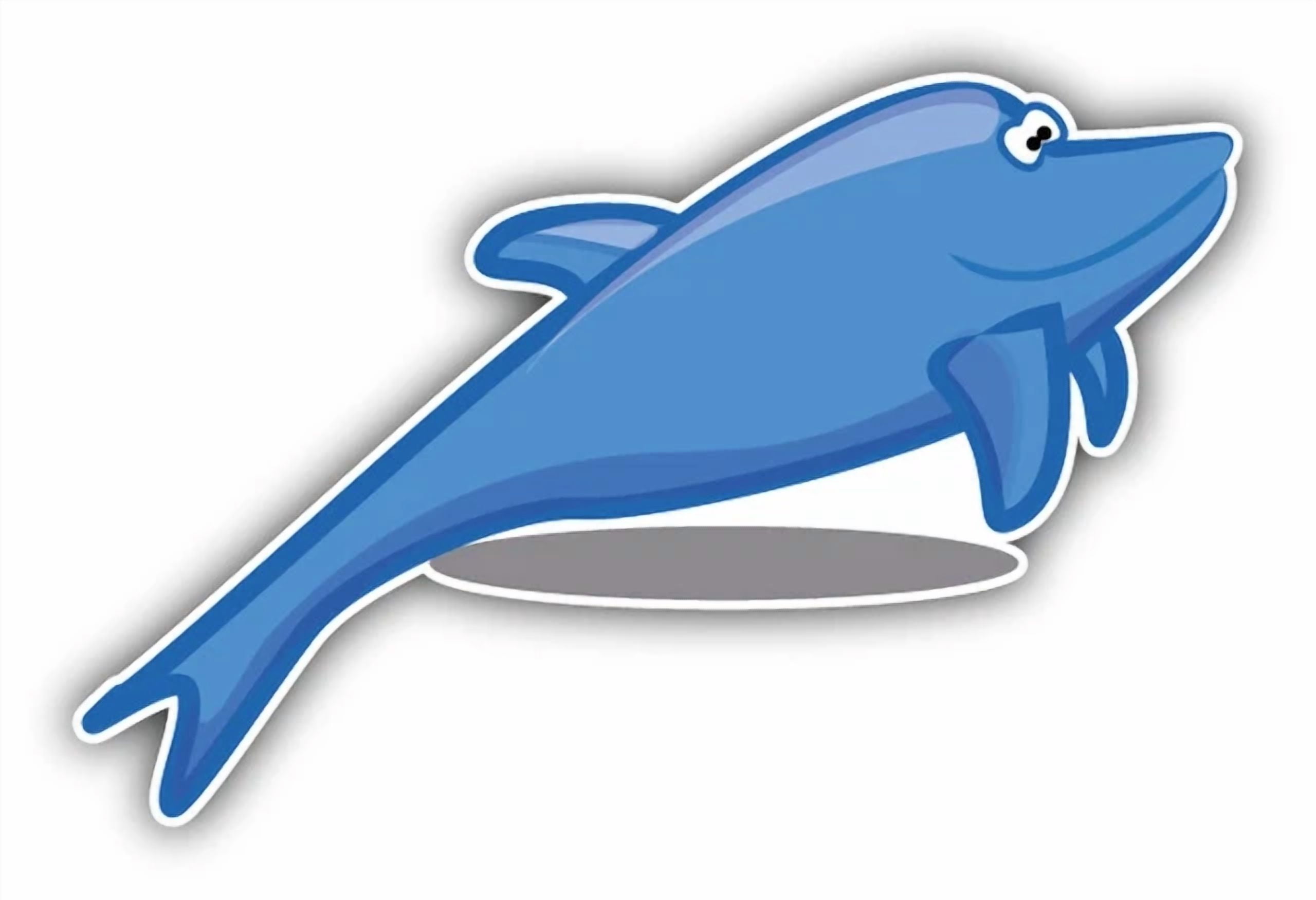 DOPASTICKER Dolphin Cartoon Sticker Decal Phone Decal Water Bottle ...
