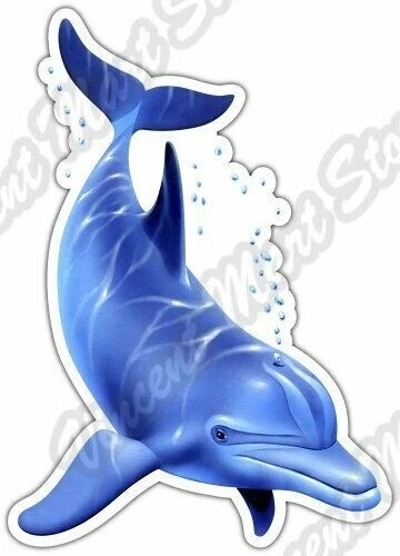DOPASTICKER Dolphin Deep Sea Life Ocean Summer Car Window Sticker Decal ...
