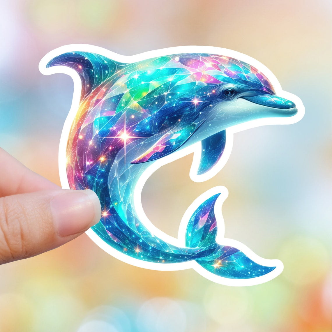 DOPASTICKER Dolphin Sticker Sea Life Ocean Sticker Beach Sticker Beach ...