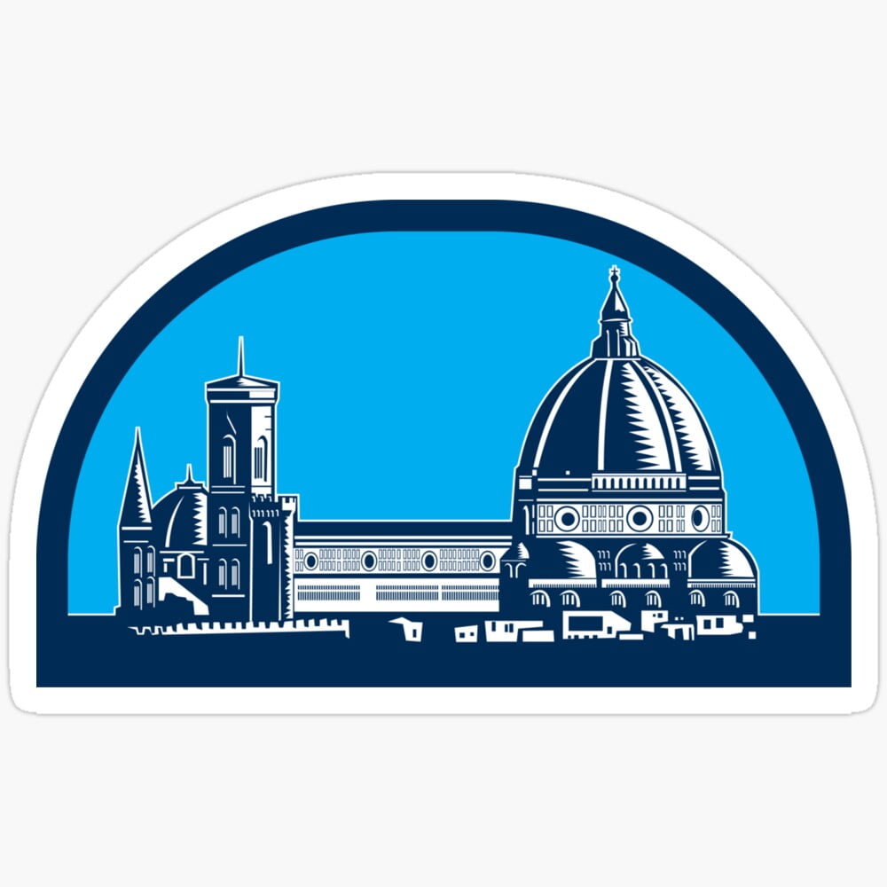 DOPASTICKER Dome Of Florence Cathedral Retro Sticker Phone Decal Water ...