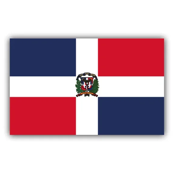 DOPASTICKER Dominican Republic Flag Sticker Decal Phone Decal Water ...