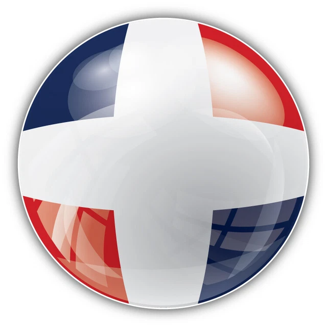 DOPASTICKER Dominican Republic Flag Sticker Decal Phone Decal Water ...