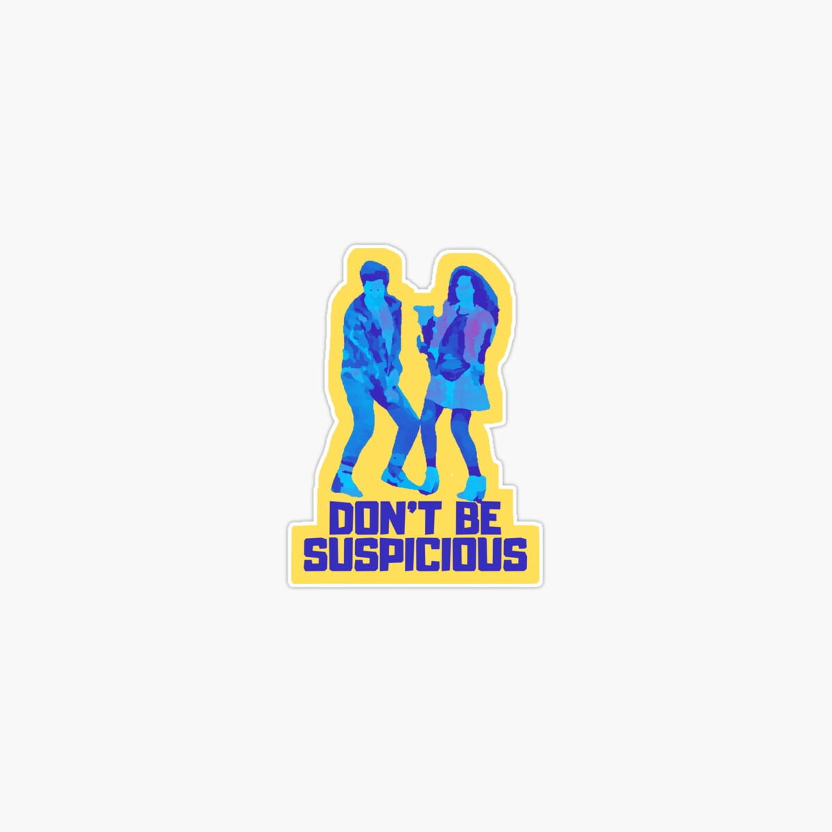 DOPASTICKER Don'T Be Suspicious! Sticker, Phone Sticker Water Bottle ...
