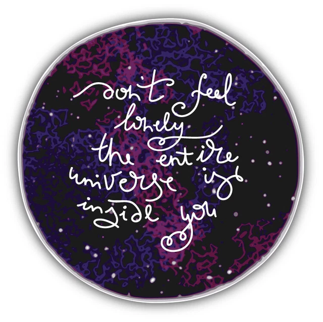 DOPASTICKER Don'T Feel Lonely Slogan Sticker Decal Phone Decal Water ...