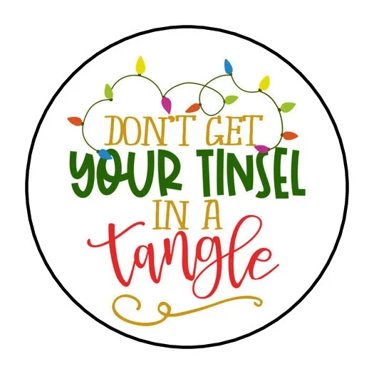 DOPASTICKER Don'T Get Your Tinsel In A Tangle Stickers Phone Decal ...