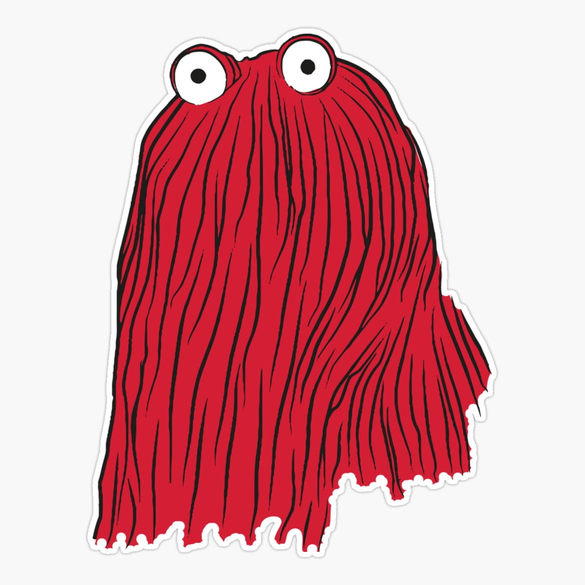 DOPASTICKER Don'T Hug Me I'M Scared Red Guy Sticker, Phone Sticker Car ...