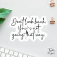DOPASTICKER Don'T Look Back Sticker, Affirmation Sticker, Kindle ...
