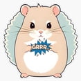 DOPASTICKER Don'T Mess With Me: Cute Angry Hamster Clipart Sticker ...