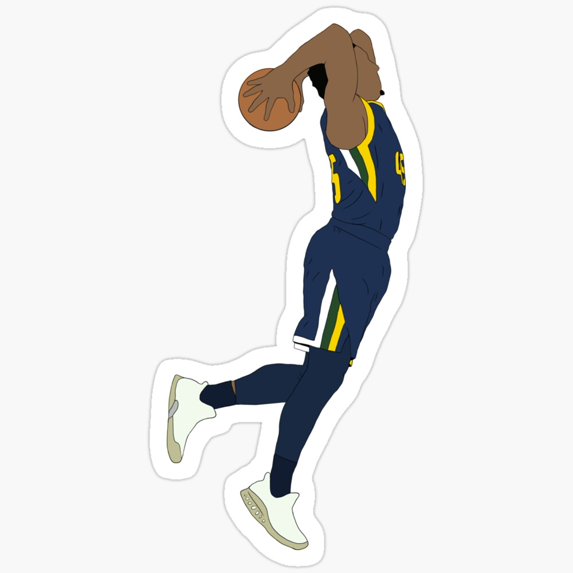 DOPASTICKER Donovan Mitchell Dunk Perfect Gift Everyone Phone Decal ...