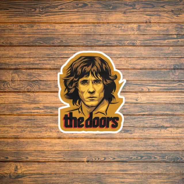 DOPASTICKER The Doors Jim Morrison Vintage Style Band Sticker Portrait ...