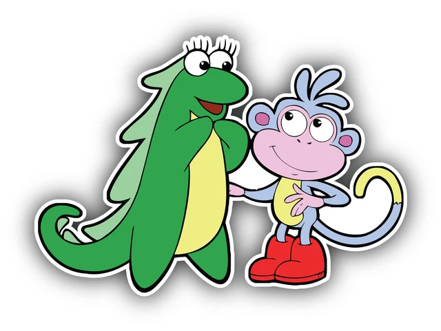 DOPASTICKER Dora Cartoon Boots Isa Sticker Decal Phone Decal Water ...