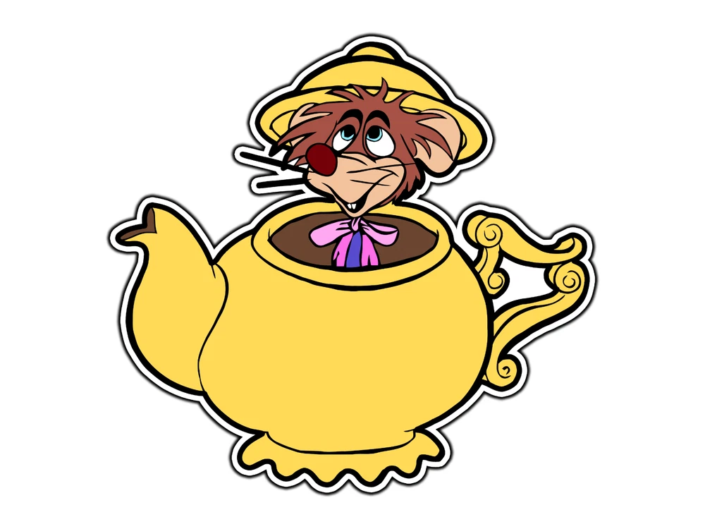 DOPASTICKER Dormouse Kettle Tea Pot Sticker Decal Phone Decal Water ...