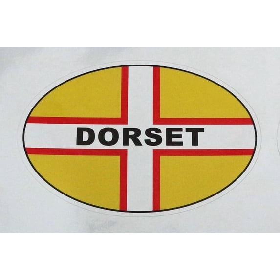 DOPASTICKER Dorset County Oval Car Sticker, Laptop, Waterbottle Phone ...