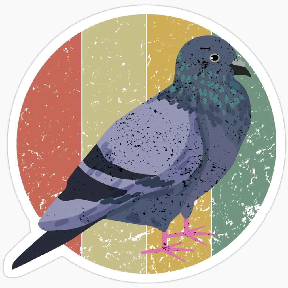DOPASTICKER Dove Lovers, Pigeons Dove Retro Vintage Sunset Gift Idea ...