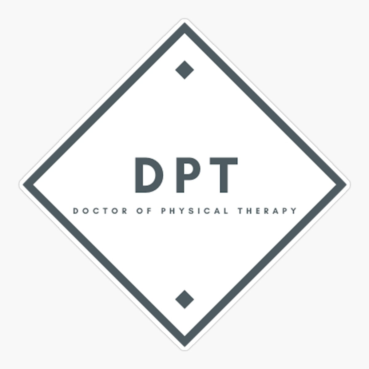 DOPASTICKER Dpt - Doctor Of Physical Therapy Sticker, Phone Sticker Car ...